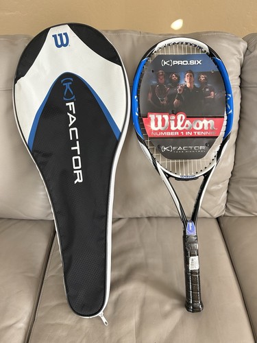 Wilson (K) PRO.SIX Factor Tennis Racket w/Case Never Used | eBay