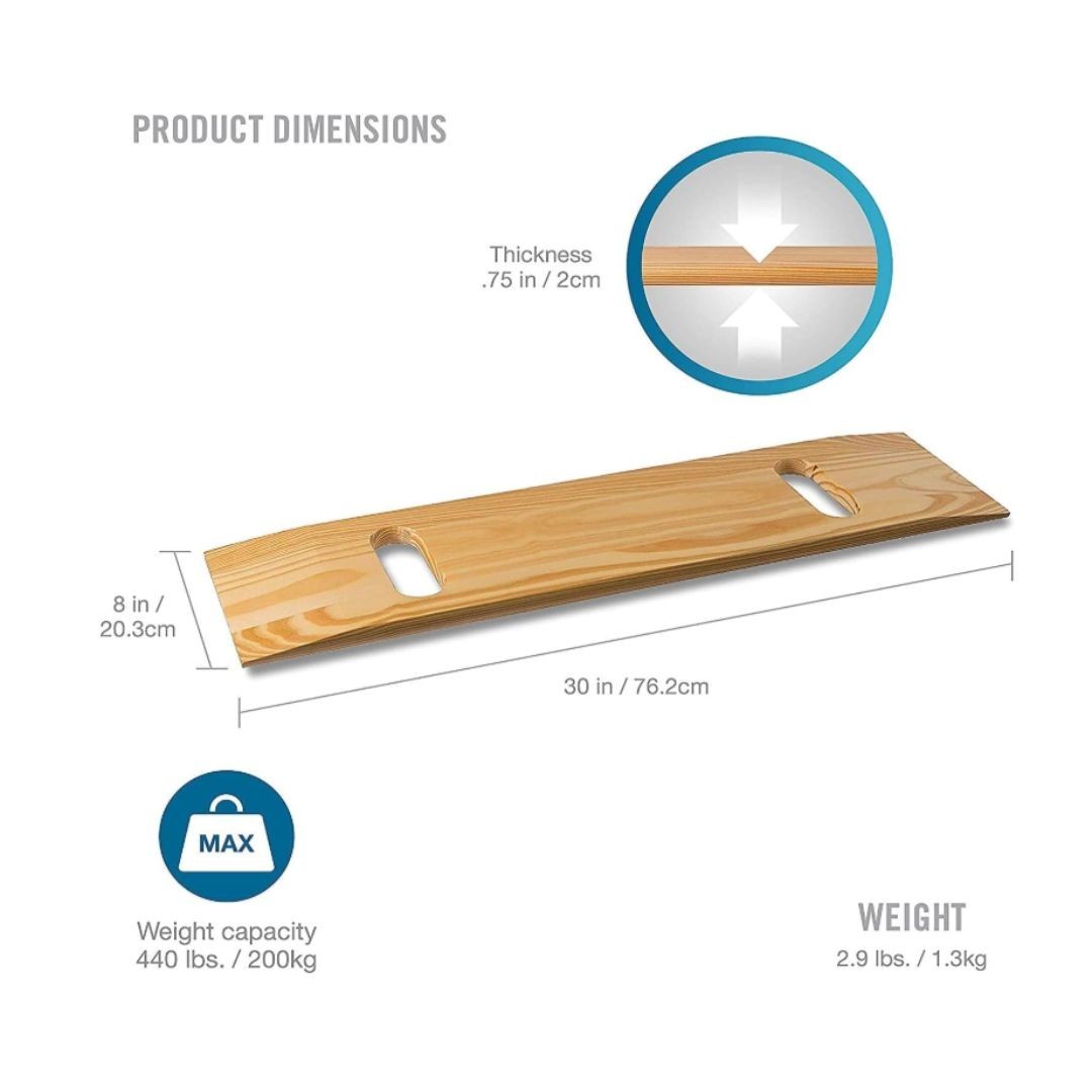 Transfer and Slide Board FSA Eligible Made of Heavy-Duty Wood for ...