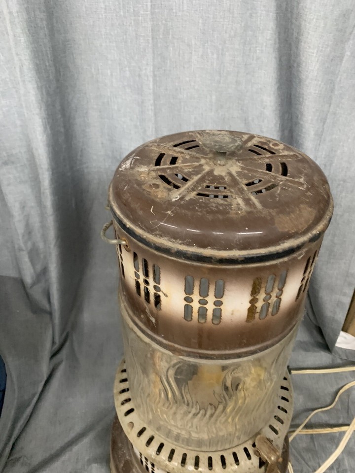 Antique Perfection Kerosene Heater With Pyrex Glass Globe | eBay