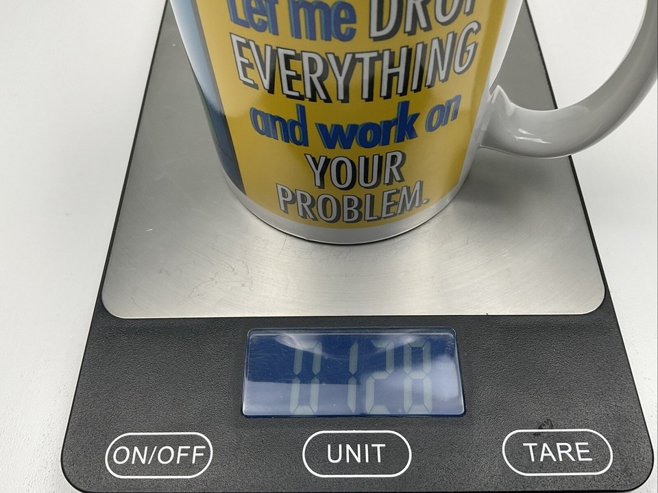 Dilbert Coffee Mug Cup “Let Me Drop Everything And Work On Your Problem ...
