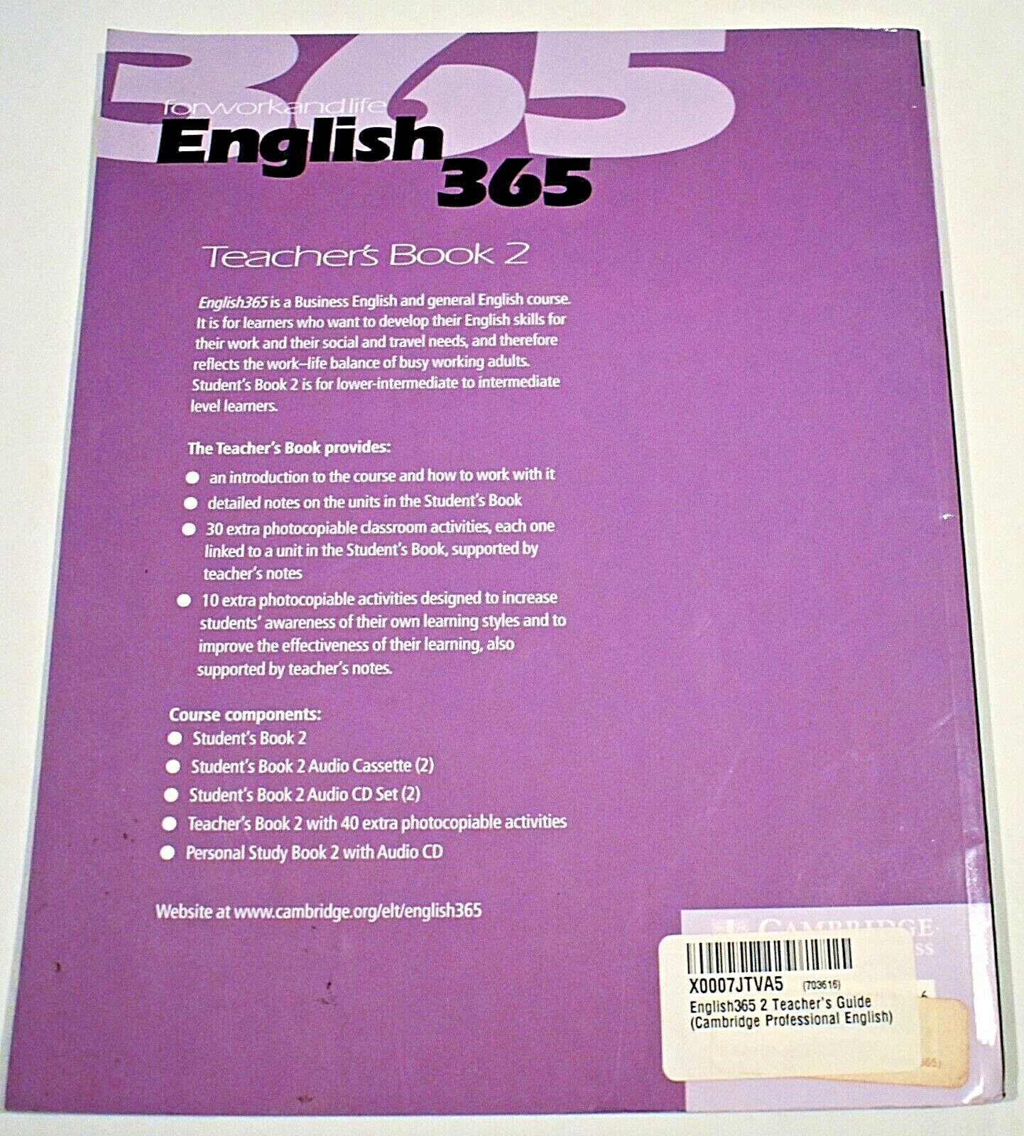 English 365 by Bob Dignen (2004, Paperback, Teacher's Book 2) Free ...