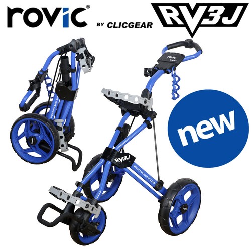 Clicgear Rovic RV3J Junior Compact Golf Push-Cart Trolley Blue - NEW ...