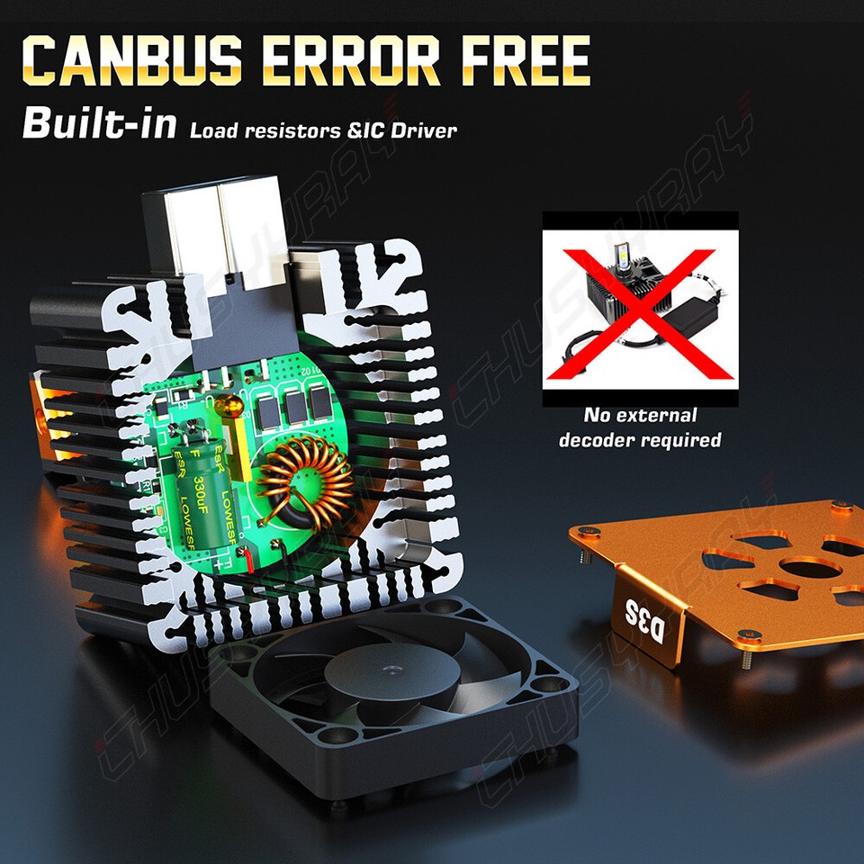 For Jeep Grand Cherokee 2014-2017 D3S LED Headlight Light High/Low Beam ...