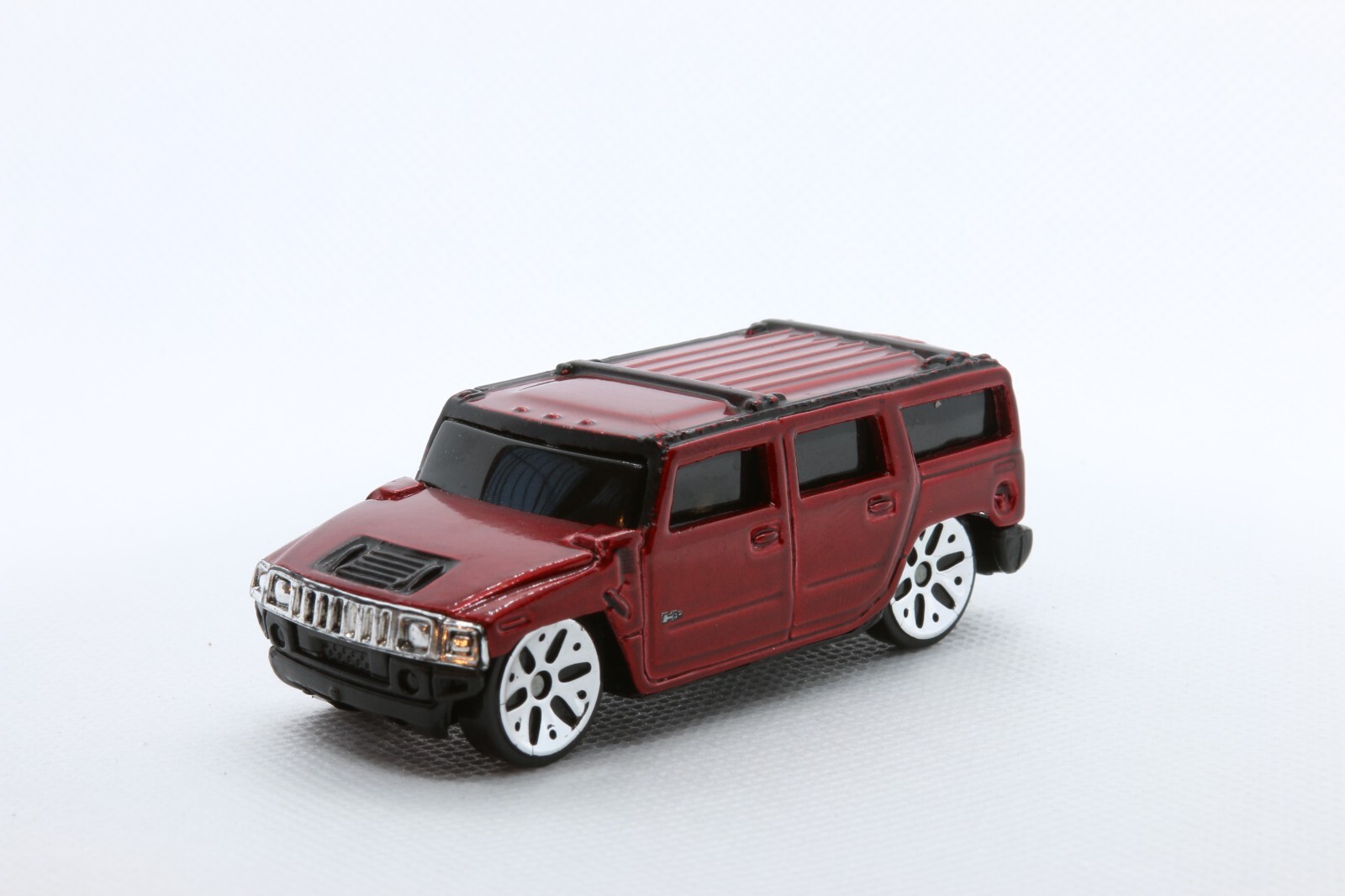 MAISTO - RED Lowered HUMMER H2 Humvee- 1/64 DIECAST Scale Model Concept ...