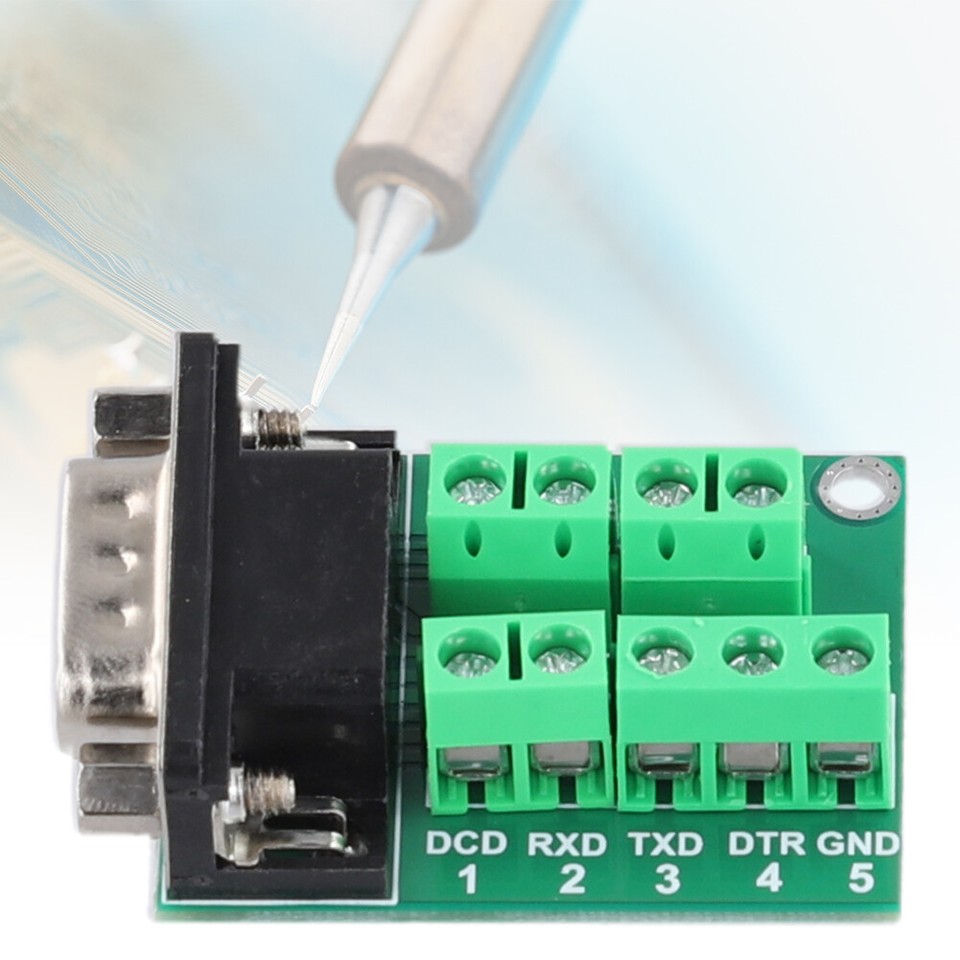 D-SUB 9 Pin Serial To Terminal Reusable DB9 RS232 Breakout Board Serial ...