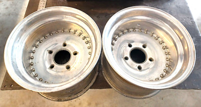 Centerline Auto-Drag 15x10 Vintage Aluminum Wheels one pair 5 on 5.5 ...