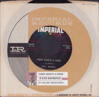 Domino, Fats - Three Nights A Week Imperial 5687 Vinyl 45 rpm Record | eBay
