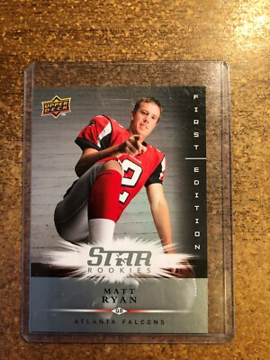 2008 Upper Deck First Edition Football # 221 Star Rookie Matt Ryan RC ...
