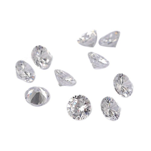1000pc Pointed Back Loose Cubic Zirconia Rhinestones Faceted Clear ...