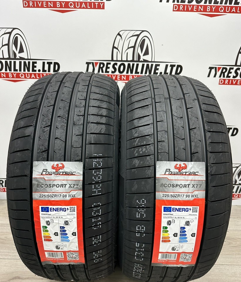4 X 225 50 17 POWERTRAC ECOSPORT 225/50ZR17 98W XL BRAND NEW M+S TYRES ...