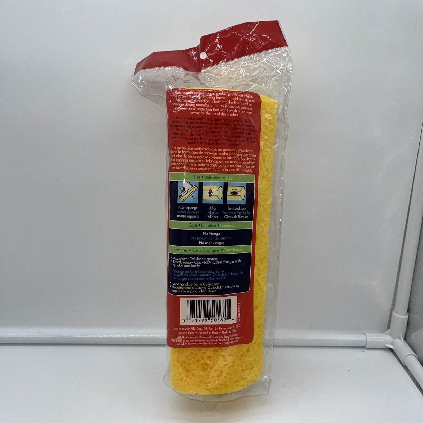 Quickie Type M Refill Microban Roller Sponge Mop, #058BCRMB New, Torn ...