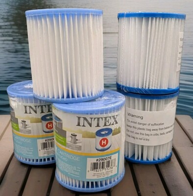 Set Of 5 (3 Intex, 2 Unbranded) Type H Filter Pump Cartridges For Model ...