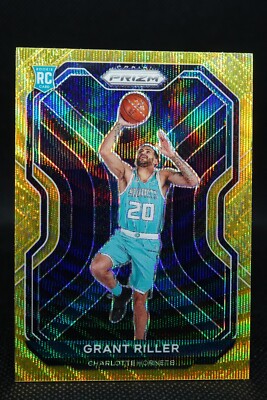 2020-21 NBA Panini Prizm Gold Wave Prizm Grant Riller #295 Rookie RC ...
