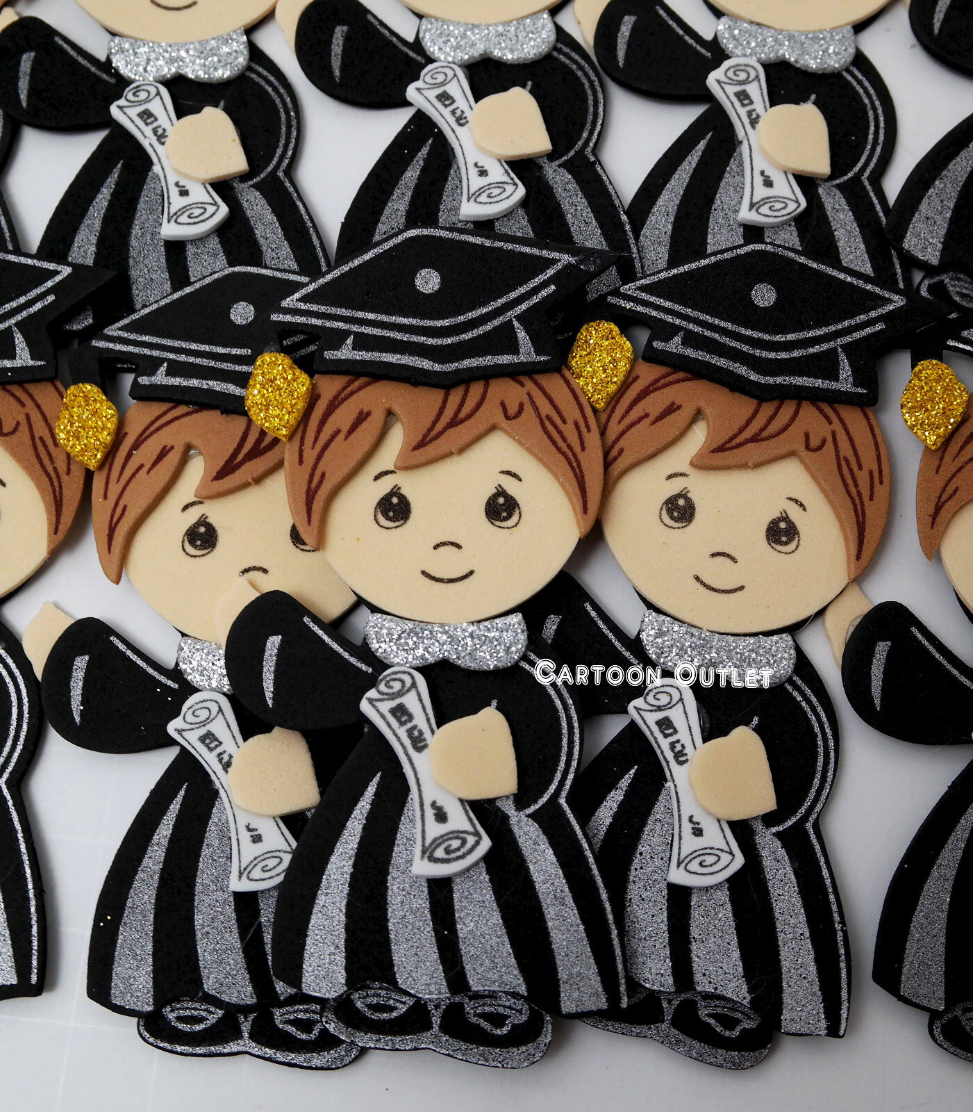 10 Graduation Foam Decoration Favor Boy Centerpiece 4" Graduacion ...