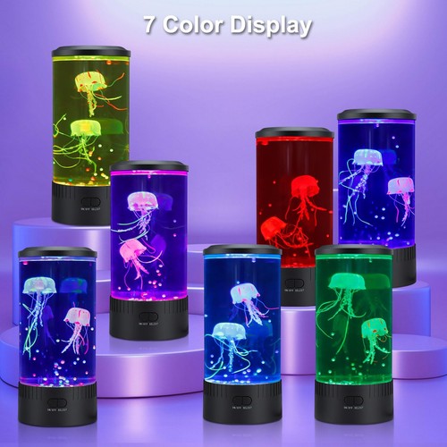 Best Jellyfish Tank Table Lamp Remote Control with Color Changing Light ...