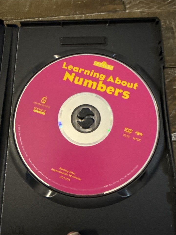 Sesame Street Learning About Numbers DVD-Rare Vintage-SHIPS N 24 HOURS ...