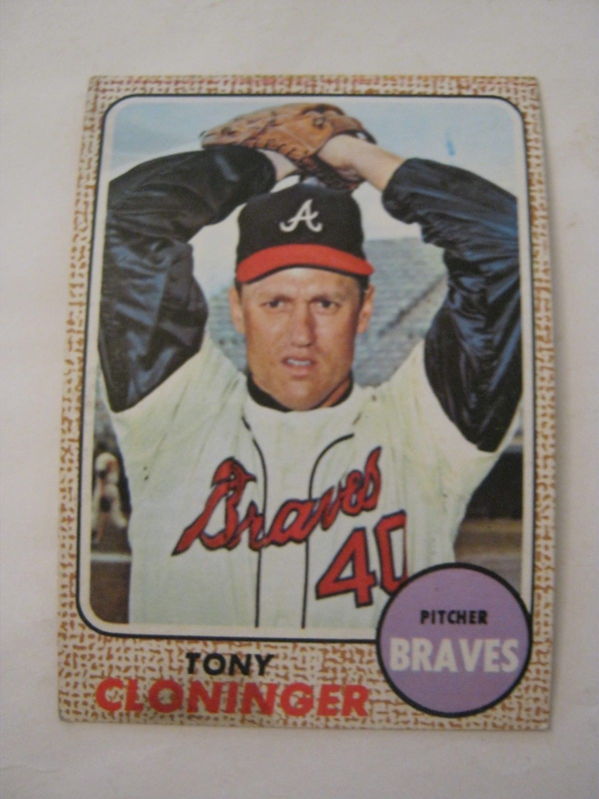 1968 Topps #93 Tony Cloninger Baseball Card (CS-24) | eBay