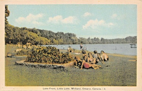 MIDLAND ONTARIO CANADA~LITTLE LAKE-LAKE FRONT POSTCARD | eBay UK