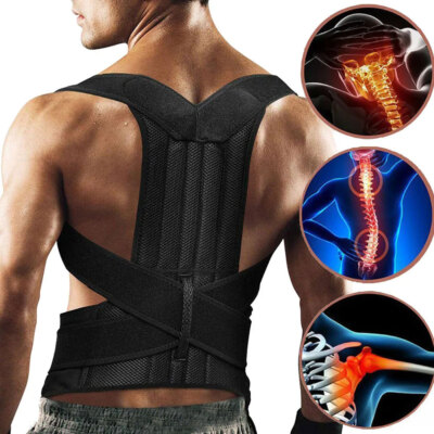 Hunchback Kyphosis Posture Back Brace Corrector Round Shoulder ...