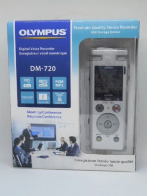 New Olympus Digital Voice Recorder DM-720 with 4GB, Micro SD Slot, USB ...