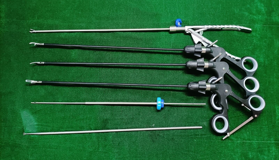 6pc Laparoscopic Endo-Trainer Basic Training Kit Reusable Surgical ...