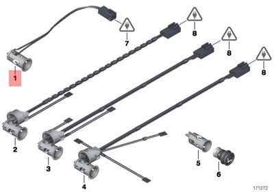 Genuine BMW E84 F01 F01N Cigarette Lighter Socket with Cable OEM ...