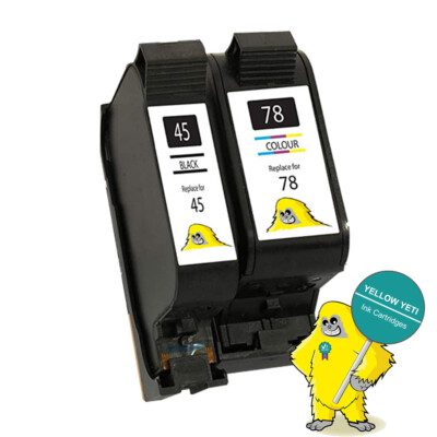 2 Ink for use in HP 45&78 Deskjet 1180 c1220c Officejet G85 K80 | eBay UK