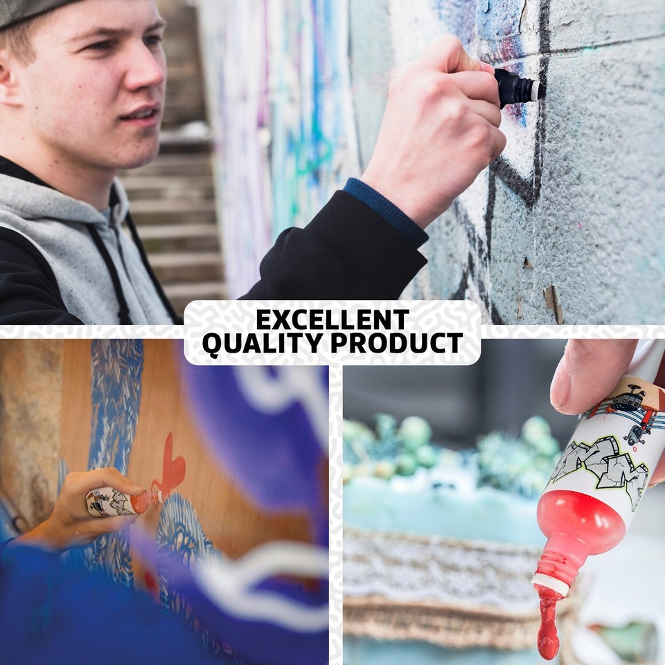 WWE INK Markers - Deep staining Drip Mop Graffiti Marker Permanent and ...