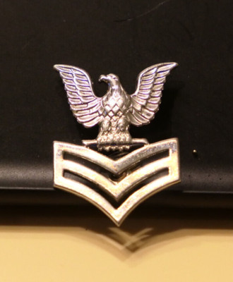 Vintage US Military Navy Eagle Pin Silver Tone H-24-N | eBay