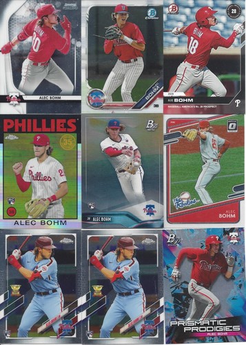 ALEX BOHM 14-RC LOT - 2020 BOWMAN STERLING + 2019 PLATINUM + BOWMAN ...