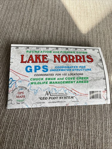 Lake Norris GPS Coordinates Underwater Structure Map Recreation ...
