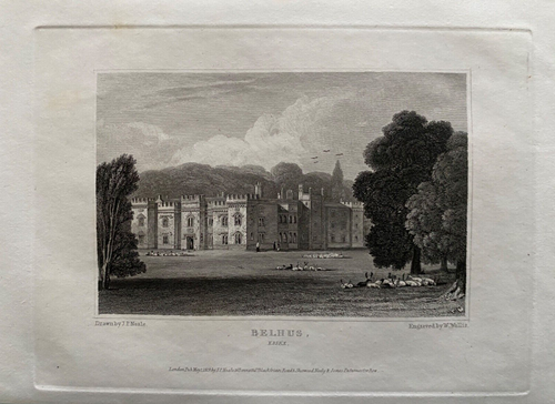 1819 Antique Print; Belhus House, Aveley, Essex after Neale | eBay