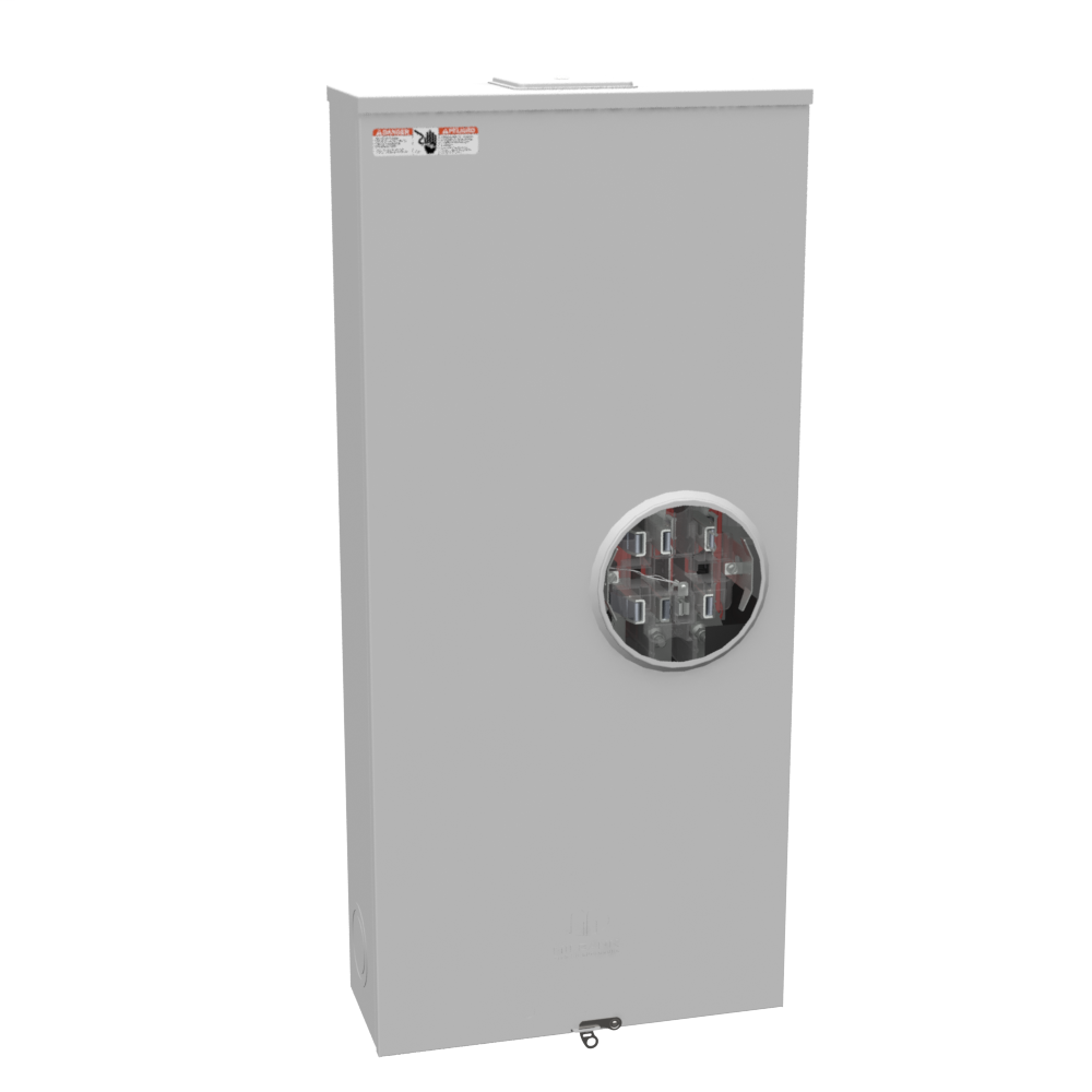 400 320 AMP THREE PHASE Milbank U4911 7 Jaw 3 Phase Meter Socket with ...