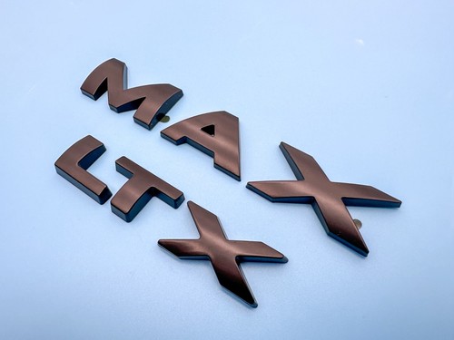Matte Black XLT MAX Overlay Letters Emblem FIT 2022-2024 Ford ...