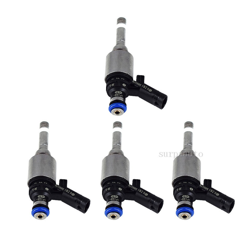 4PCS OEM BOSCH Fuel Injectors 06H906036G Fit For VW GTI AUDI A3 A4 A5 ...