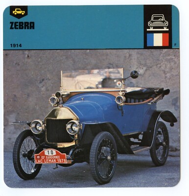 Zebra - GT / Production Car Edito Service SA Auto Rally Card | eBay