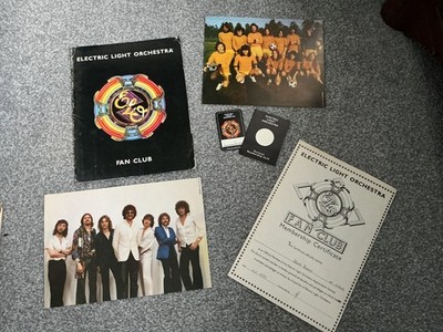ELO Jeff Lynne Fan Club Folder Photocards, history , Card , Merch ...