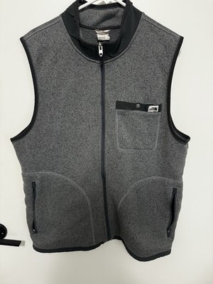 The North Face Fleece Vest Mens XL Gray Gordon Lyons Full Zip Outdoors ...