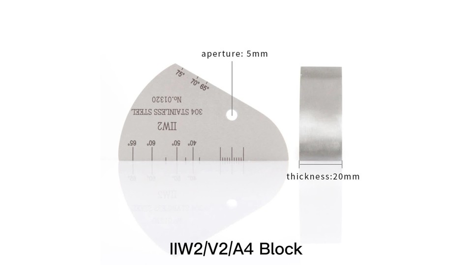 YUSHI Ultrasonic Steel Test Block V1 Calibration Block IIW A2 Block ...