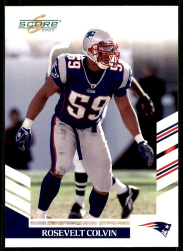 2007 SCORE ROSEVELT COLVIN NEW ENGLAND PATRIOTS #161 | eBay