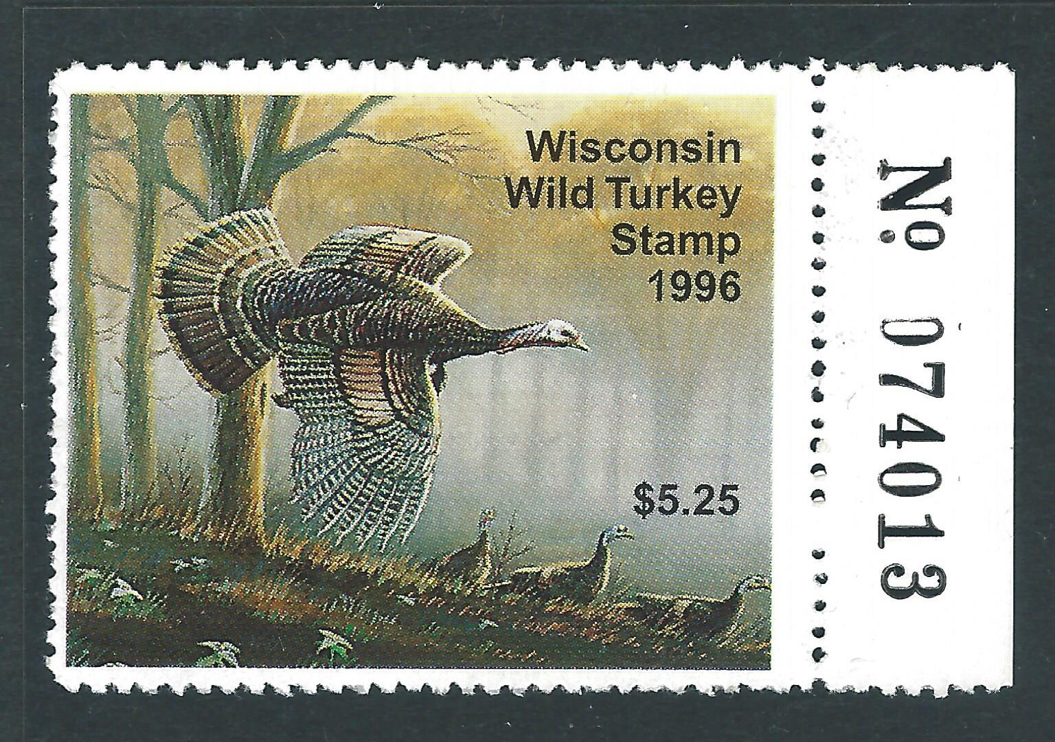 Bigjake, WI14, 1996 Wisconsin Turkey Stamp, $5.25 *MNH | eBay