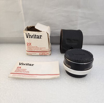 Vivitar 2X Tele Converter MC Canon C/FD,FL Original Box | eBay