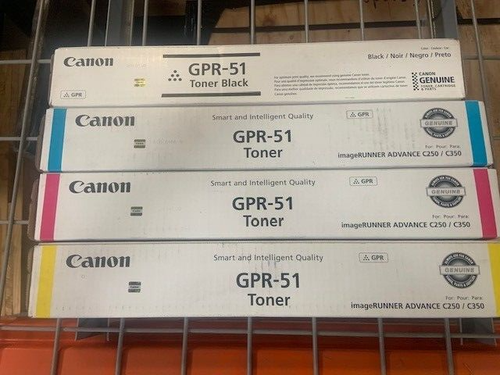 Canon GPR-51 Toner Cartridge Set - Black/Cyan/Magenta/Yellow | eBay