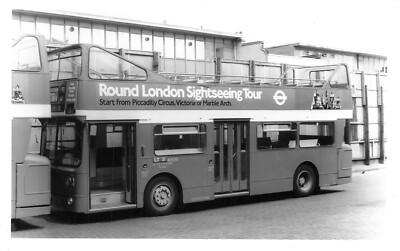 Vintage Photograph Double Decker Bus - Open Top Bus Sightseeing Tour ...