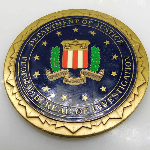 3" UNITED STATES FEDERAL BUREAU OF INVESTIGATION FBI CHALLENGE COIN | eBay