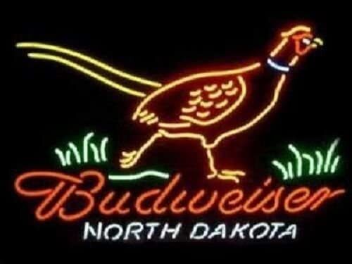 Pheasant North Dakota Welcome Hunters 20"x16" Neon Lamp Light Sign Beer ...