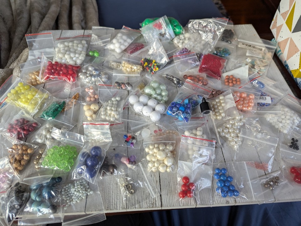 Vintage Beads Mixed Salvaged Bead Lot Bulk Recycled Jewelry Making ...