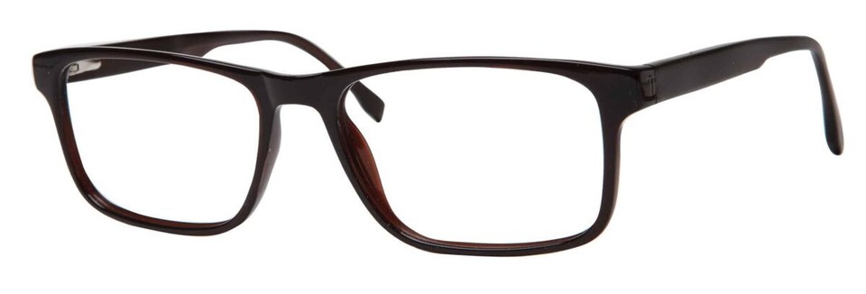 Men's Women's Eyeglasses Frame Enhance 4241 Eyeglasses Black Brown ...
