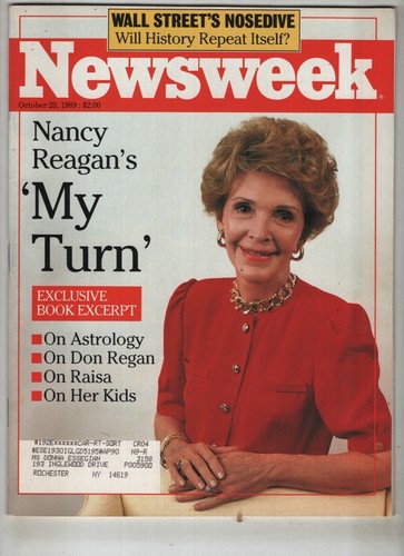 Newsweek Mag Nancy Reagan's My Turn Book October 23 1989 100521nonr | eBay