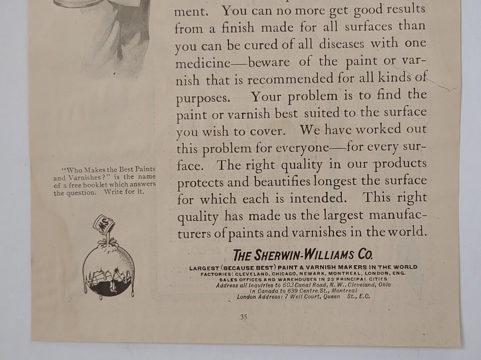 Antique Sherwin-Williams Swan Fountain Pen black white ad advertisement ...